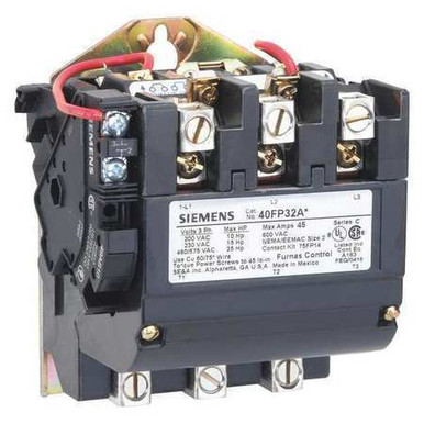 Siemens 40Fp32Ag 220-240Vac Non-Reversing Magnetic Contactor 3P 45A ...