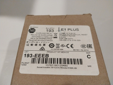 Allen Bradley 193-Eeeb /C Iec Overload Relay - Industrial Lynx