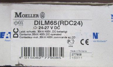 Eaton Klockner Moeller Dilm65 (Rdc24) Dilm65 Rdc24 24 27 Vdc Contactor ...