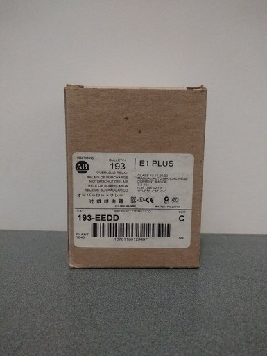 Allen-Bradley 193 Eedd E1 Plus Overload Relay - Industrial Lynx