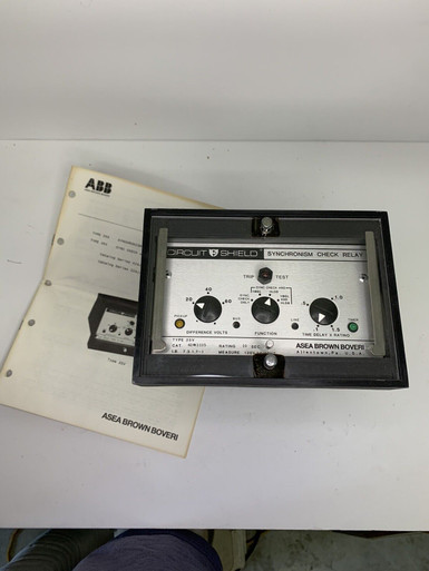 Abb 424K1105 Circuit Shield Type 25V Synchronism Check Relay 25 V ...
