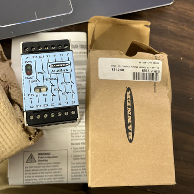Banner At-Am-2A 115Vac Duo-Touch Safety Control Relay - Industrial Lynx