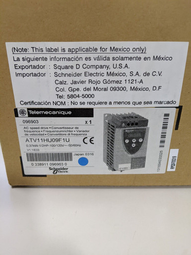 Telemecanique Altivar 11 | Atv11Hu09F1U | Variable Speed Drive ...
