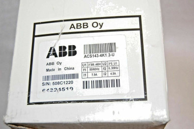 Abb Acs143-4K1-3-U Ac Drive - Industrial Lynx
