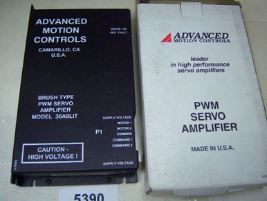 Advanced Motion Servo Amplifier 30A8Lit Brush Type Dc Pwm - Industrial Lynx