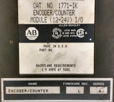 Allen Bradley 1771-Ik Plc Encoder/Counter Module - Industrial Lynx