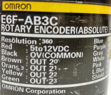 Omron E6F-Ab3C-360 Absolute Rotary Encoder - Industrial Lynx