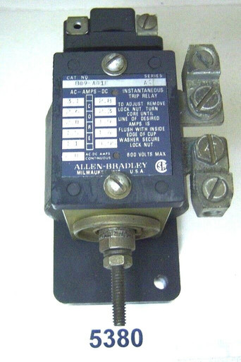 Allen Bradley Instantaneous Trip Relay 809-A01E 2 Ac / Dc - Industrial Lynx