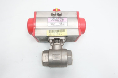 Triac 2R80Sr Pneumatic Stainless Ball Valve 1-1/4" - Industrial Lynx