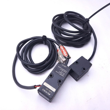 Keyence Lx2-12T & Lx2-12R Laser Thrubeam Photoelectric Sensor, 0-300Mm ...