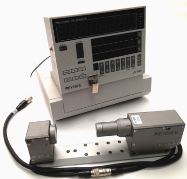 Keyence Ls-7001 & Ls-7010 Led Ccd Micrometer System & Stand ±.5µm ...