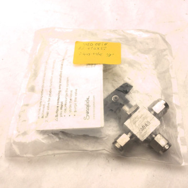 Swagelok Ss-41Gxs2 3-Way Ball Valve, Connections: 1/8" Swagelok Tube ...