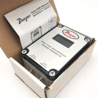 Dwyer 616W-7-Lcd Weatherproof Differential Pressure Transmitter 0-200"W.C. - Industrial Lynx