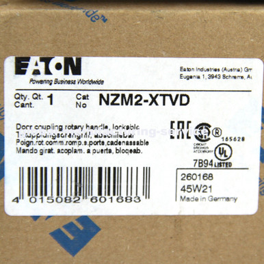 Eaton Moeller Nzm2-Xtvd Circuit Breaker Handle - Industrial Lynx
