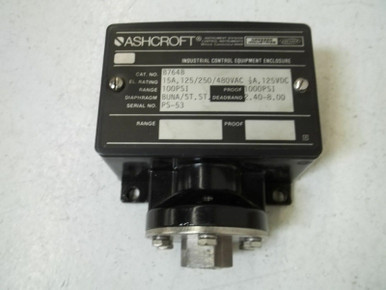 Ashcroft B764B Pressure Switch 100Psi - Industrial Lynx