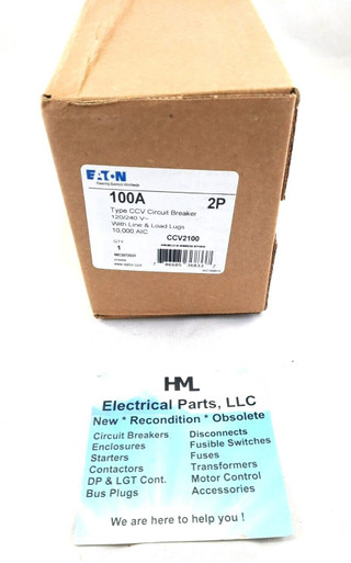 Eaton, Ccv2100, 100A, 240V, 2P, Main Circuit Breaker, * - Industrial Lynx
