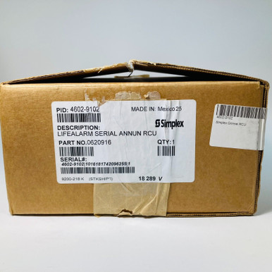 simplex 4602-9102 -lifealarm serial annunciator rcu - Industrial Lynx