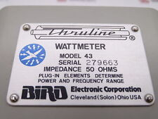 bird model 43 wattmeter - Industrial Lynx