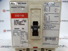 eaton cutler hammer ehd3020 circuit breaker 20a, 3 poles, 250vac ...