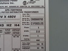 hammond power solutions c1f002les single-phase 2.0kva transformer ...