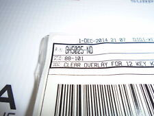 Grayhill 88-101 Clear Keypad Overlay, 12 Keys Pack Of 4 - Industrial Lynx