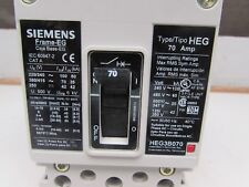 Siemens Heg3B070 Circuit Breaker ,Type Heg, 3P, 70Amp / 600V ...