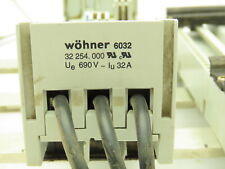 Wohner Classic 60 System Busbar 24" 3Ph 362A Eques Lot Of 5 32A 600V ...