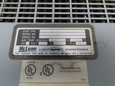 Apw Mclean 43H1-3126-001 Enclosure Cooling Heat Exchanger 220V 1Ph 14 ...