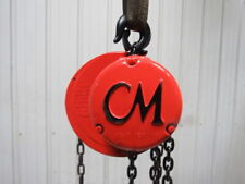 Cm Cyclone Model M 1 Ton Manual Chain Fall Hoist 8' Lift W/Load Limiter ...