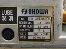 Showa Lcb4-011C Lubrication Oil Pump 0.1 L/Min 4L Tank 100V Cnc Machine Oiler - Industrial Lynx