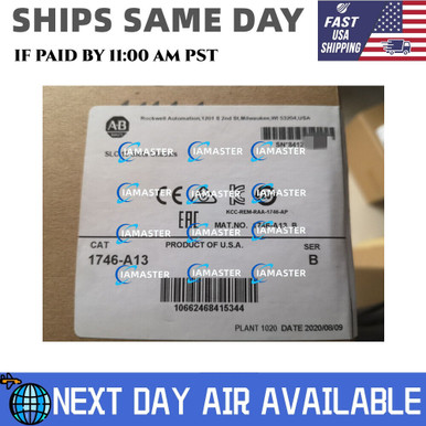 Allen Bradley 1746-A13 /B Slc 500 I/O 13 Slot Modular Chassis ...