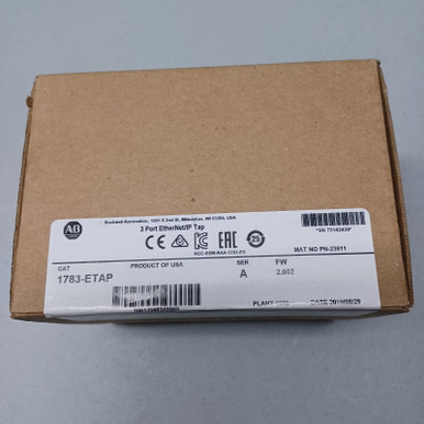 Allen Bradley 1783-Etap /A Embedded Switch 3 Port Ethernet/Ip Tap ...