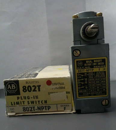 Allen Bradley 802T-Nptp Oiltight Limit Switch 802Tnptp Ser. F ...