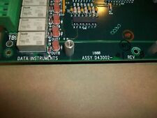 Wintriss Data Instruments Control Board D43002-01 Revision B ...