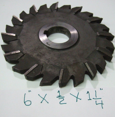 Three Rivers Staggered Tooth Side Mill Milling Cutter 6" X 1/2" X 1 1/4 ...