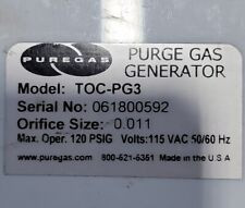 Pure Gas Toc-Pg3 Purge Gas Generator - Industrial Lynx
