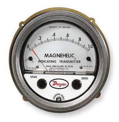 Dwyer 605-10 Dwyer Magnehelic Pressure Transmitter, 0/10Inwc ...
