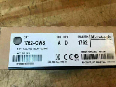 1762-Ow8 / A Micrologix 8 Point Relay Output Module - Industrial Lynx