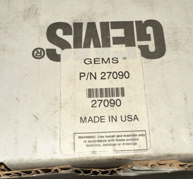 Gems 27090 Shuttle Type Flow Switch 1.5" Npt 50-240Vac 20Va ...