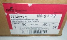 Crouse Hinds Efsc21272 Explosion 2-Position Selector Switch 3/4" Npt ...