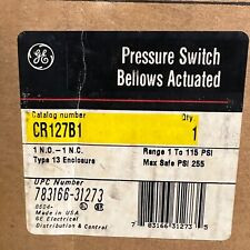 Ge Cr127B1 Bellows Actuated Pressure Switch 1-115Psi 1No-1Nc ...