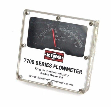 King Model 7700 Series Flowmeter, 7711230734, 1500 Psi Max Press ...