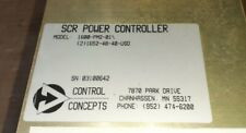 Control Concepts Scr Power Controller 1600-Pm2-01 / (2) 1652-48-40-Usd ...