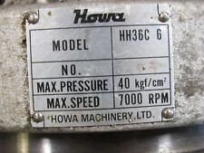 Howa Cnc Lathe Power Chuck Actuator Model Hh36C6 7000Rpm, From Amera ...
