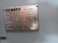 Kanto Seiki Co. Oilmatic Ktc-3D1-E Hydraulic Oil Chiller Unit 200V 3.5A ...