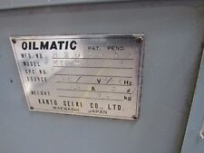 Kanto Seiki Co. Oilmatic Ktc-3D-E Ktc3De Hydraulic Oil Chiller Unit ...