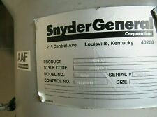 Snyder General Blower Dynapure As800 W/ Baldor 3Hp Motor Vm3559, Fr ...