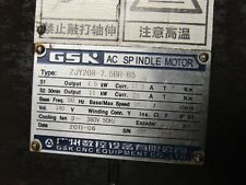 Gsk Ac Spindle Motor Zjy208-7.5Bh-B5, From Okk Kch-500 - Industrial Lynx