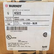 Burndy Ks22 Copper Split Bolt, Equal Run And Tap 6 Str 2 Sol, 275 In ...