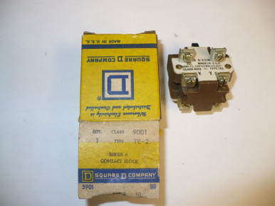 Square D 9001 Te-2 Contact Block, Series A - Industrial Lynx